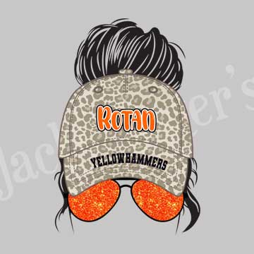 Baseball Cap Mom - Rotan Yellowhammers - DTF Transfer | Jack Master's