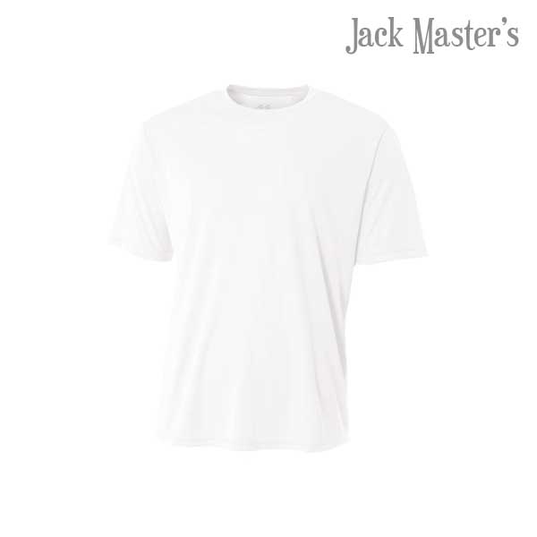 WHITE - A4 TSHIRT POLYESTER - COOLING PERFORMANCE- N3142 | Jack Master's