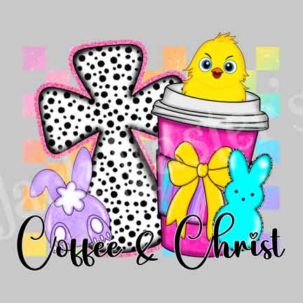 EASTER COFFEE AND CHRIST DTF TRANSFER | Jack Master's