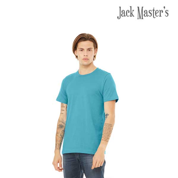 Heather Aqua Bella Canvas 3001CVC Heather Tshirt | Jack Master's