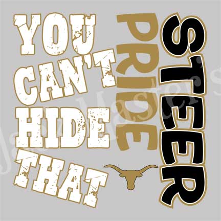 CAN'T HIDE THAT PRIDE - BIG SPRING STEERS DTF TRANSFER | Jack Master's