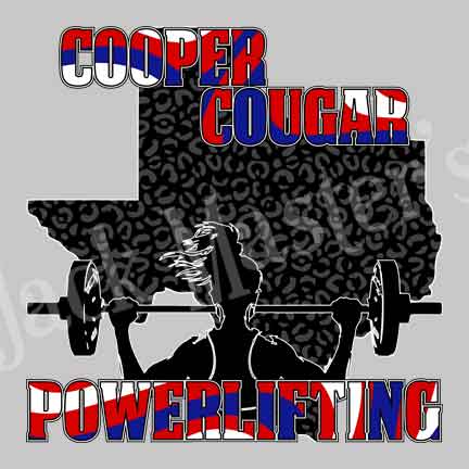 POWERLIFTING TEXAS - COOPER COUGARS DTF TRANSFER | Jack Master's