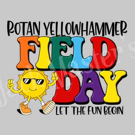 RETRO FIELD DAY SUN - ROTAN YELLOWHAMMERS DTF TRANSFER | Jack Master's