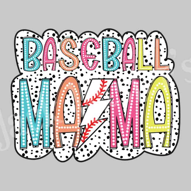 DOTTED BASEBALL MAMA DTF TRANSFER | Jack Master's