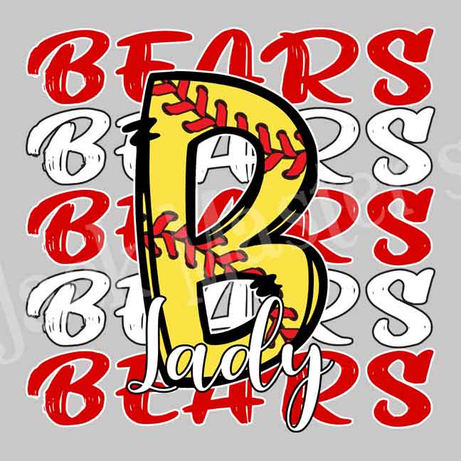 SOFTBALL MULTIPLES BAIRD BEARS DTF TRANSFER | Jack Master's