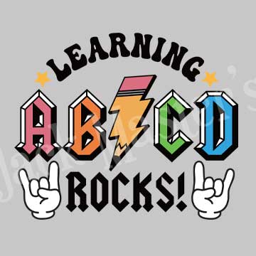 ABCD LEARNING ROCKS DTF TRANSFER | Jack Master's