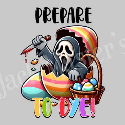 PREPARE TO DYE GHOSTFACE DTF TRANSFER | Jack Master's