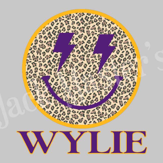 SMILEY FACE SCHOOL DESIGN - WYLIE BULLDOGS - FRONT DTF TRANSFER | Jack ...