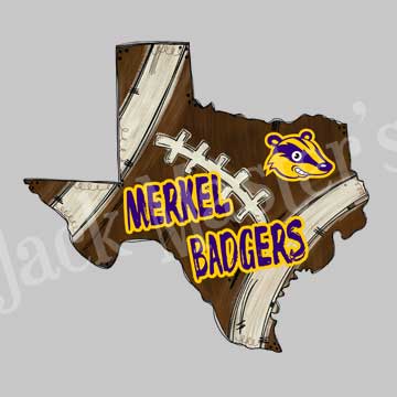 TEXAS FOOTBALL - MERKEL BADGERS - DTF Transfer | Jack Master's