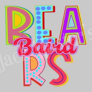 MARQUEE SCHOOL DESIGN - BAIRD BEARS DTF TRANSFER | Jack Master's