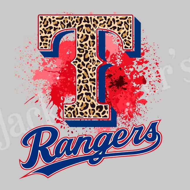 LEOPARD TEXAS RANGERS DTF TRANSFER | Jack Master's