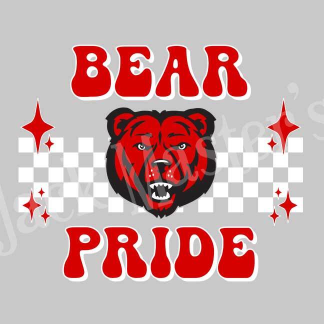 RETRO CHECKERED SCHOOL - BAIRD BEARS DTF TRANSFER | Jack Master's