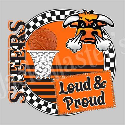 LOUD AND PROUD BASKETBALL ROBERT LEE STEER DTF TRANSFER | Jack Master's