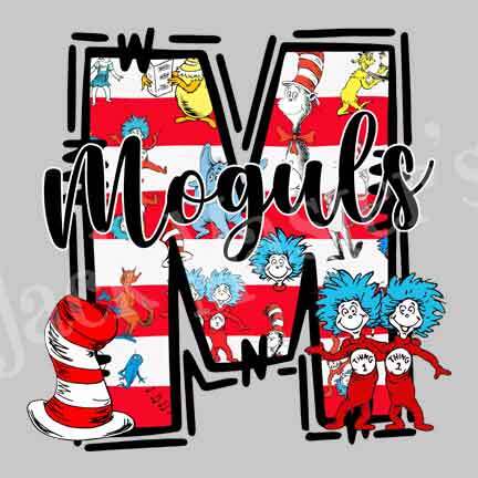 SEUSS LETTER SCHOOLS - MUNDAY MOGULS DTF TRANSFER | Jack Master's