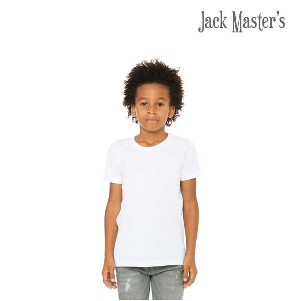 WHITE - BELLA+CANVAS YOUTH T-SHIRT - 3001Y | Jack Master's